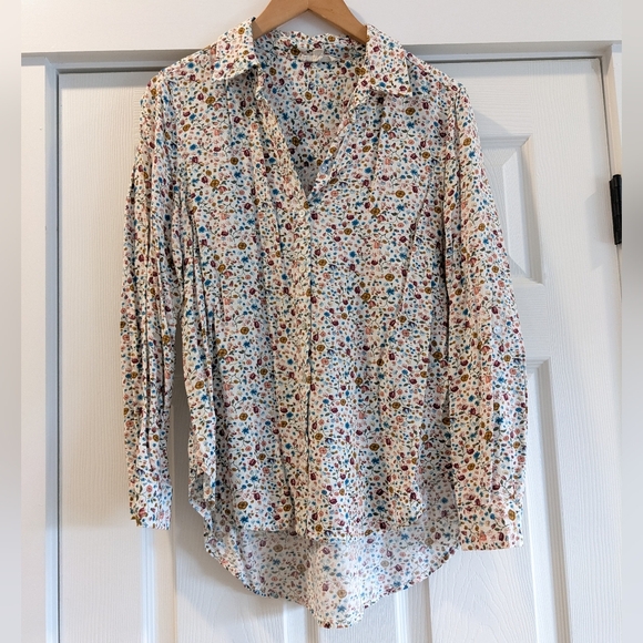 Jane and Delancey | Tops | Jane Delancey Floral Button Down Top | Poshmark